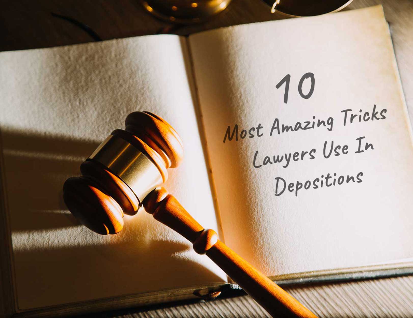 10 Most Amazing Tricks Lawyers Use In Depositions